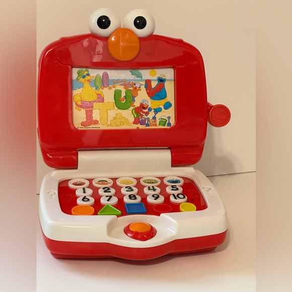 Toys | Vintage Sesame Street Elmos Learning Fun Laptop With 1 Double ...